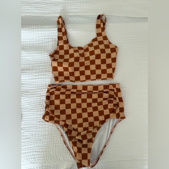 Coral Reef | Swim | Checkered Bikini Set | Poshmark